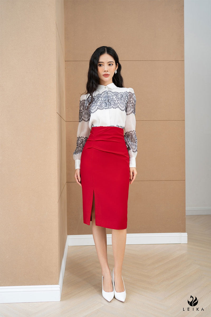 Váy bút chì dáng dài và 4 cách phối đồ đáng thử nhất