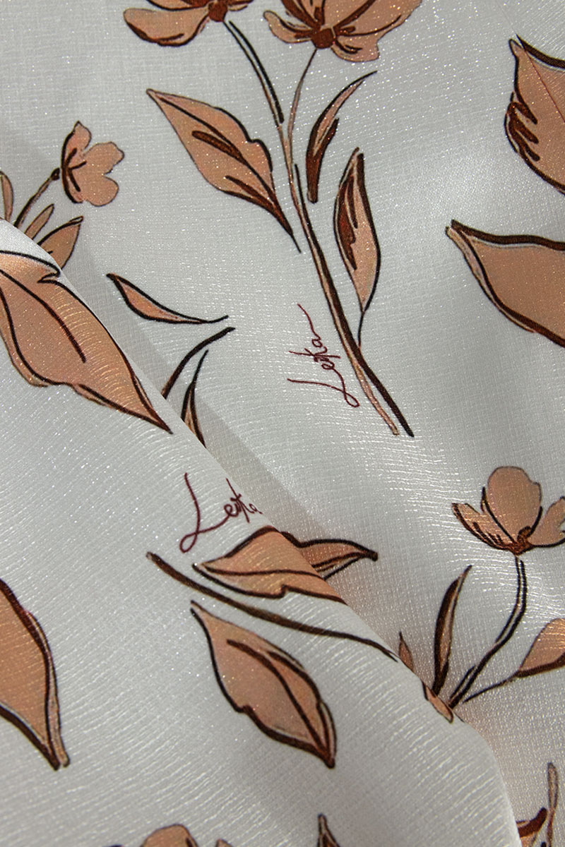 Đầm party 2 dây in hoạ tiết - LEIKA