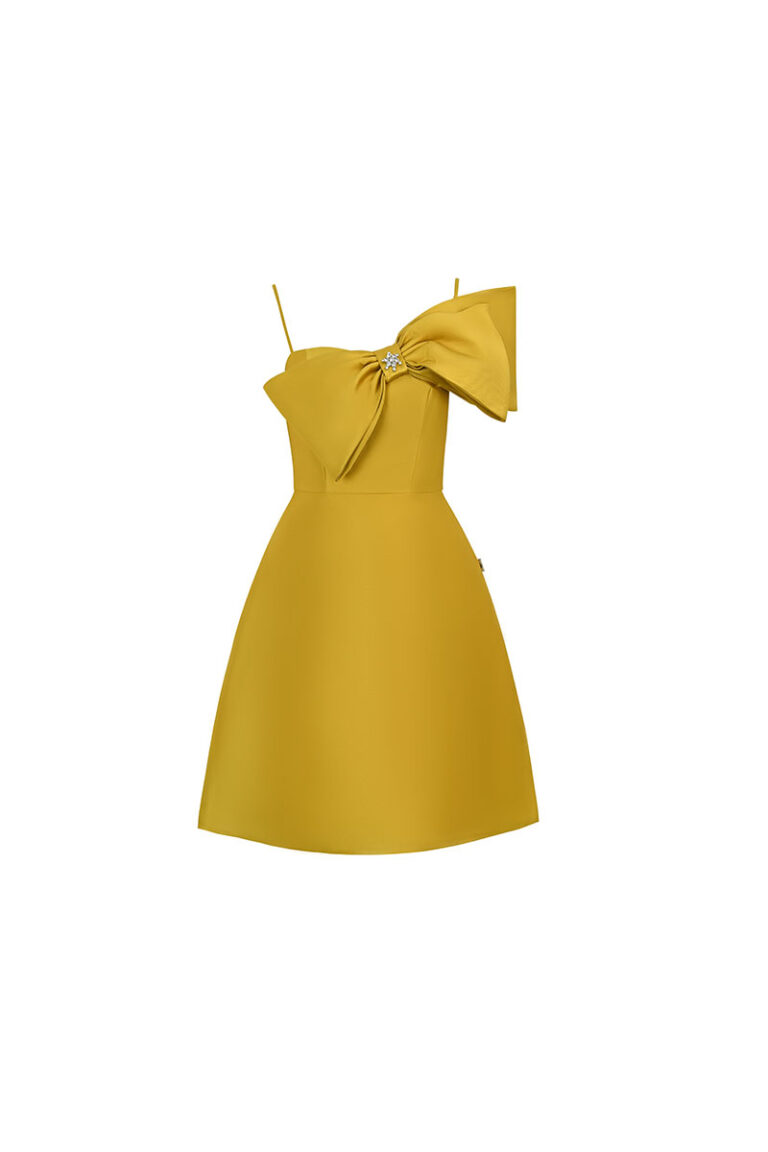 Đầm party 2 dây nơ ngực - LEIKA