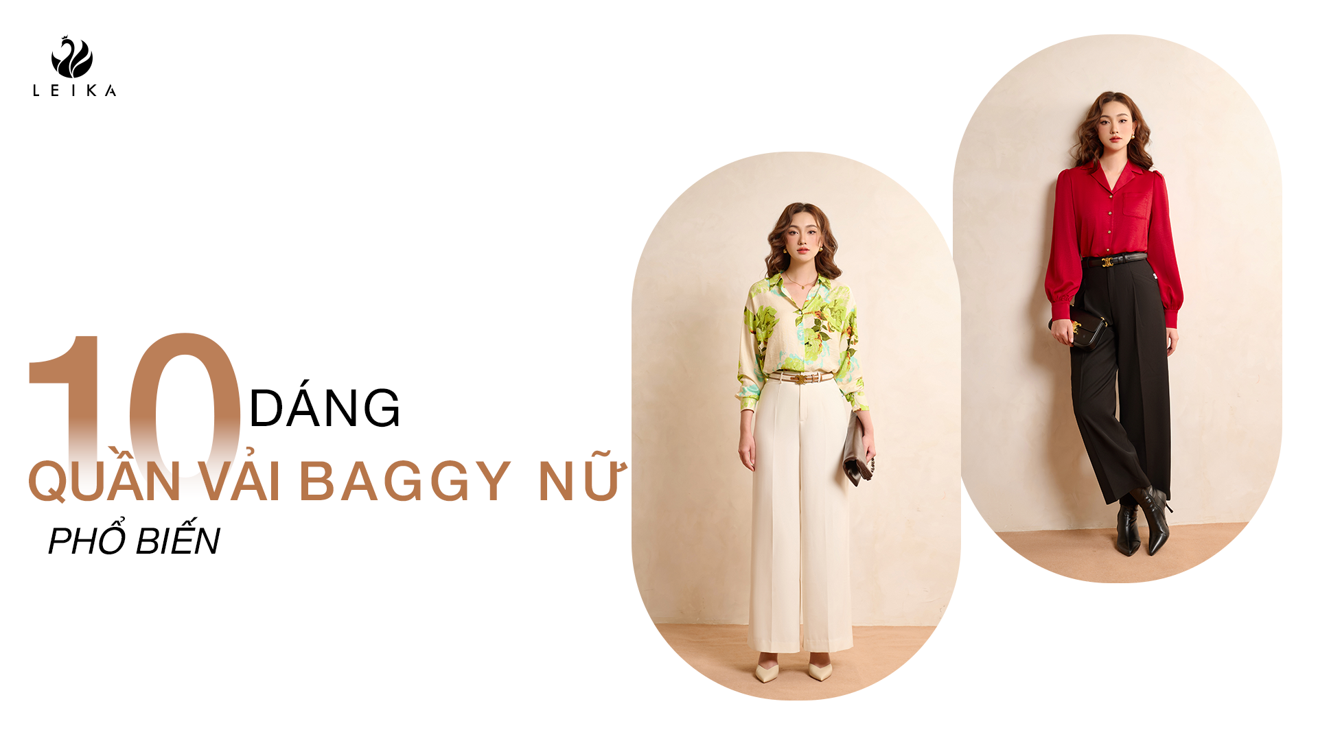 10 dáng quần vải baggy nữ phổ biến chị em nào cũng nên có